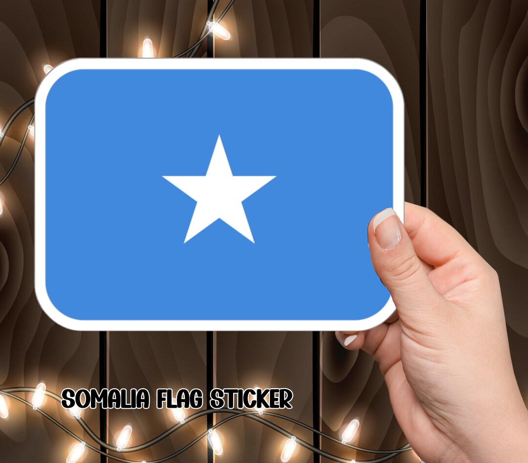 Somalia Flag Vinyl Sticker, Unique Laptop Decoration, Patriotic Decal ...