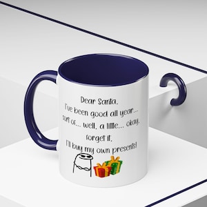 Funny Christmas Accent Coffee Mug, Sarcastic Holiday Cup, Festive Xmas ...