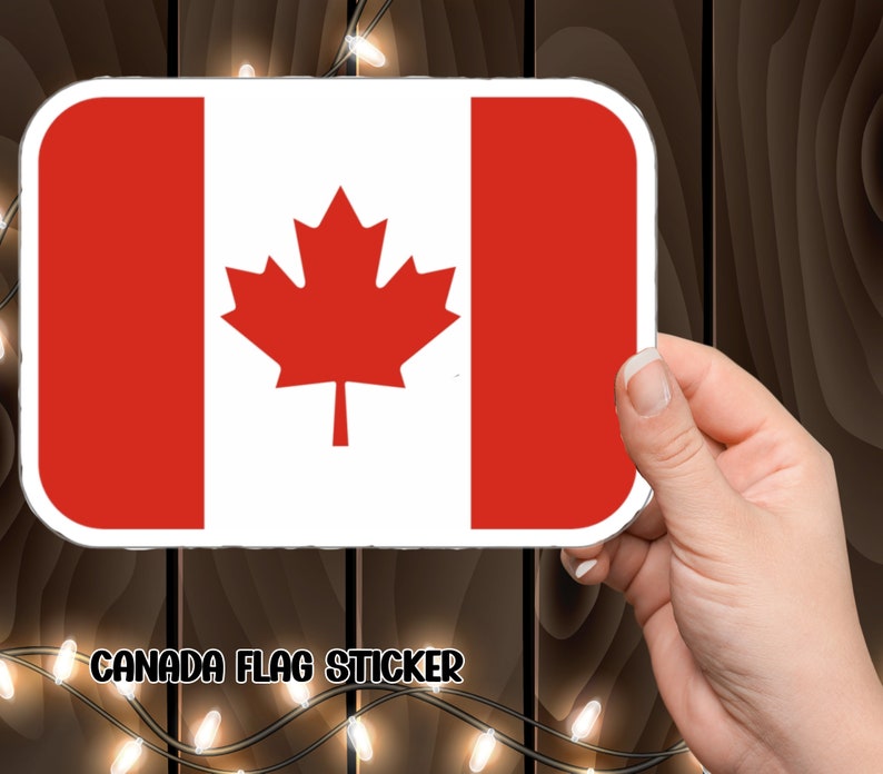 Show Your Canadian Spirit With This Vibrant Canada Flag Sticker ...