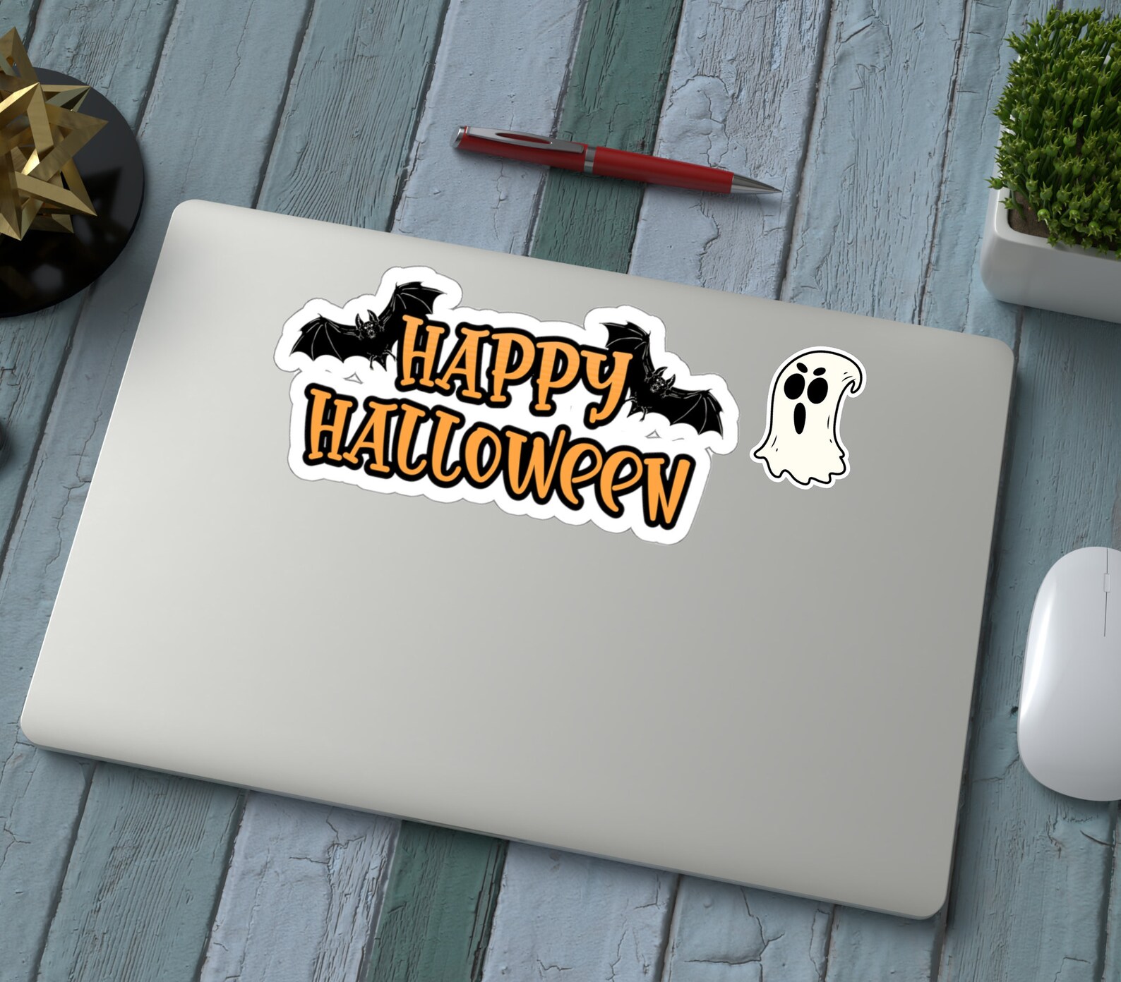 Spooky Season, Happy Halloween Sticker for Festive Decor, Add a Touch ...