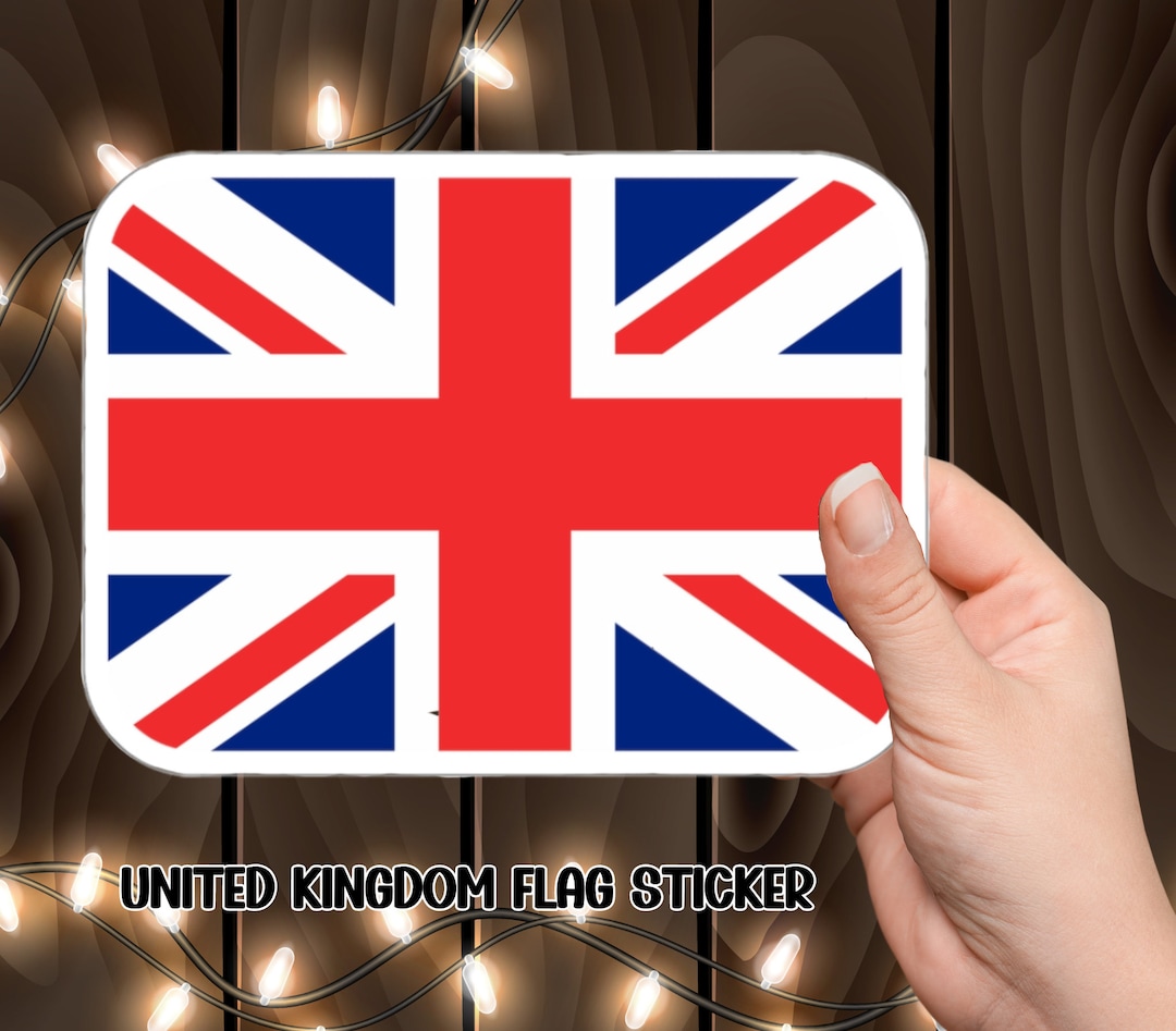 United Kingdom Flag Sticker, Patriotic British Decal, Trendy UK Flag ...