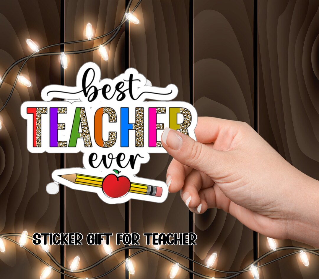 Gift Sticker for Teacher, Teacher's Day Sticker, Decorative Sticker ...