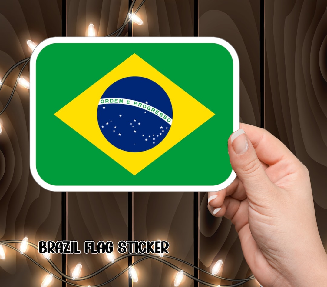 Brazil Flag Sticker: Durable Vinyl Decal for Travelers - Etsy