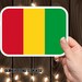 Guinea Flag Vinyl Sticker, National Pride Sticker, Laptop Decal, Travel ...