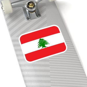 Lebanon Pride Decal, Perfect for Laptops, Patriotic Lebanon Flag Decal ...
