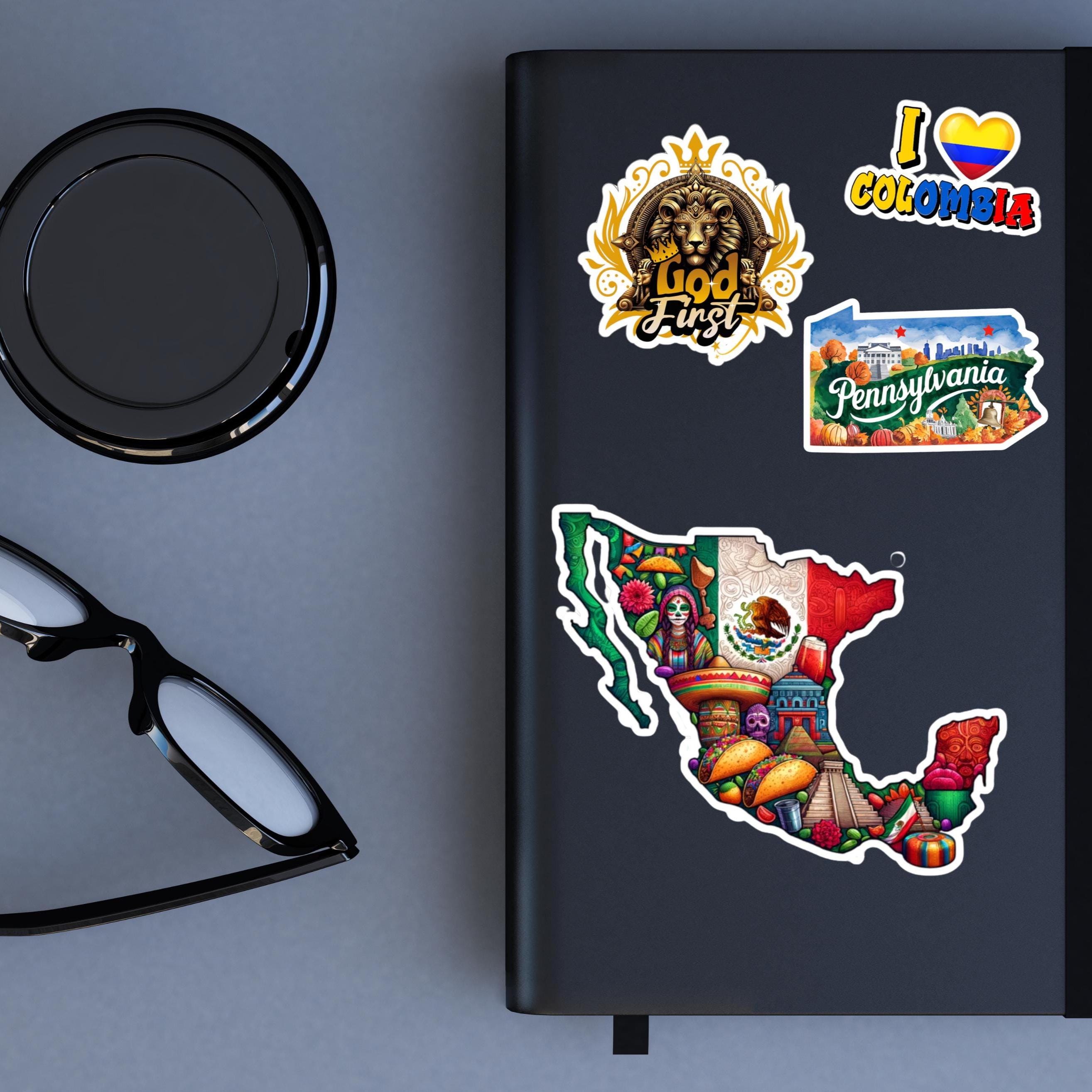Mexico Map Vinyl Decal: Vibrant Laptop, Car, Water Bottle Sticker - Etsy