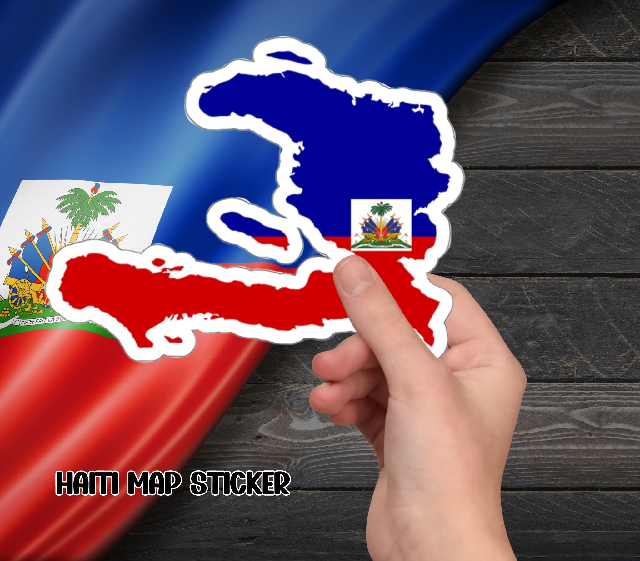 Haiti Map Sticker, Gift for Haitians, Haiti Map, Haitian Decoration ...