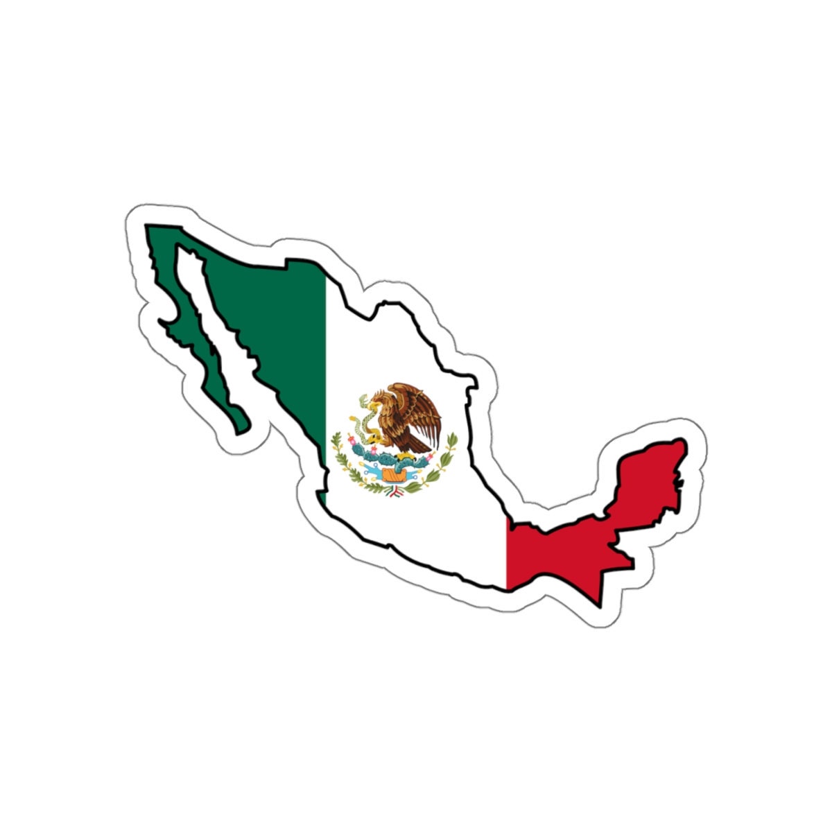Mexican Map Sticker, Gifts for Mexicans, Mexican Map, Mexican ...