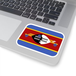 Swaziland Flag Sticker, Durable Vinyl Decal, Swaziland Flag Vinyl ...