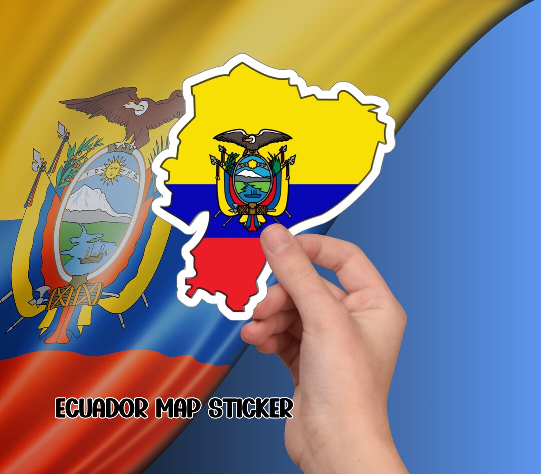 Ecuador Map Sticker, Gift for Ecuadorians, Map of Ecuador, Ecuadorian ...