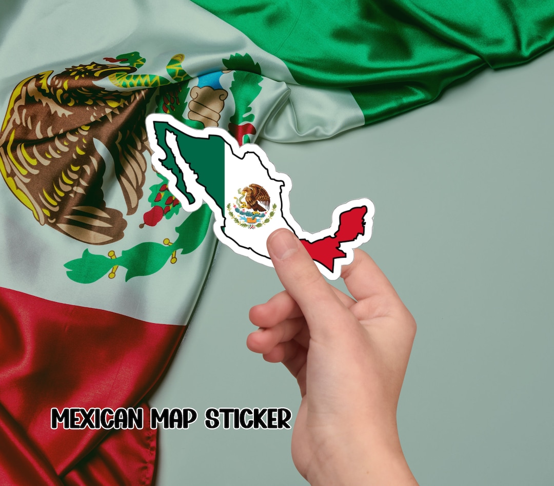 Mexican Map Sticker, Gifts for Mexicans, Mexican Map, Mexican ...