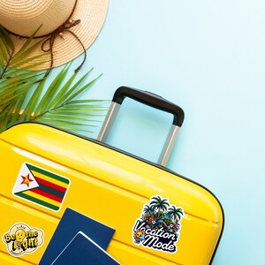 Vinyl Sticker of Zimbabwe Flag, Patriotic Decal for Laptops, Zimbabwe ...