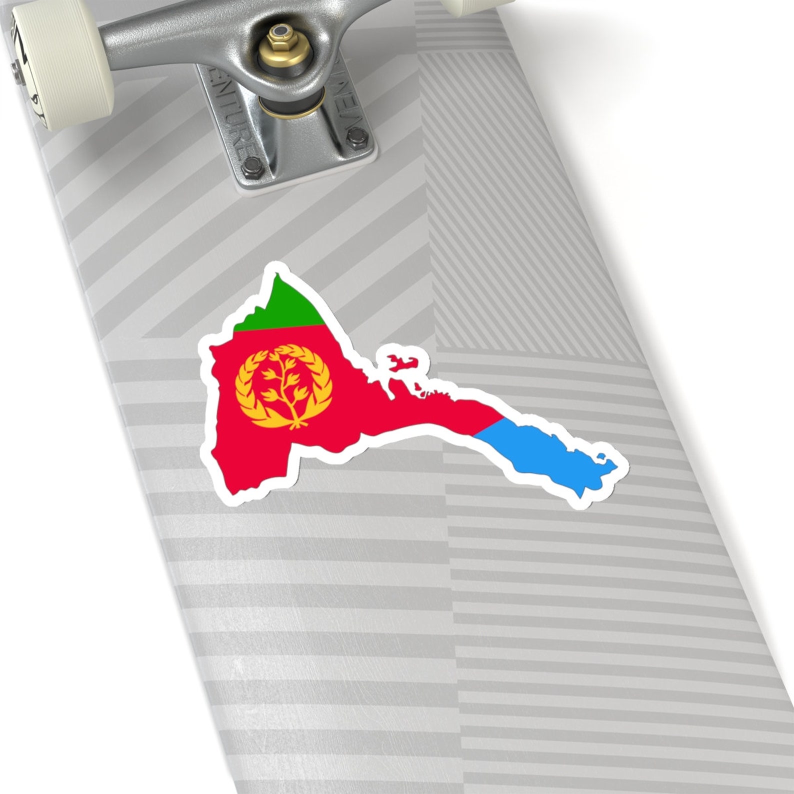 Eritrea Map Sticker With Glossy Finish - Etsy