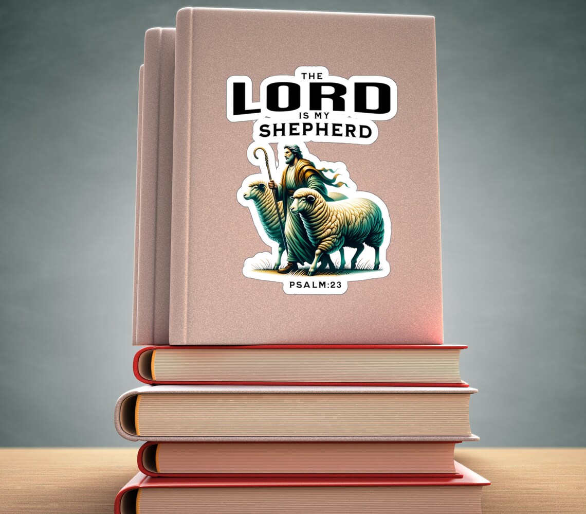 Psalms Bible Quote Sticker, Faith-inspired Scripture Message Decal ...