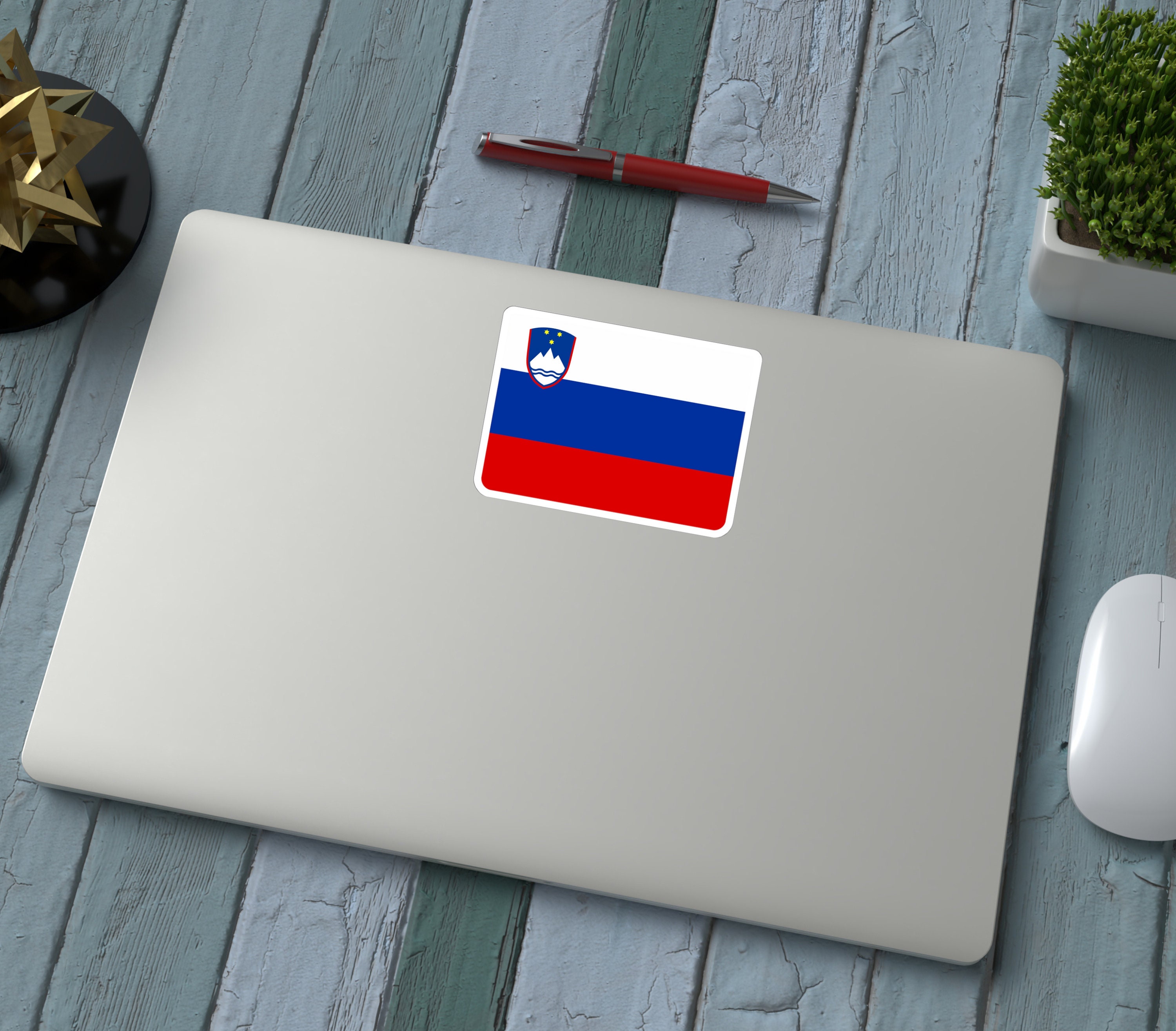 Slovenia Flag Vinyl Sticker, Show Your Slovenian Pride Everywhere With ...