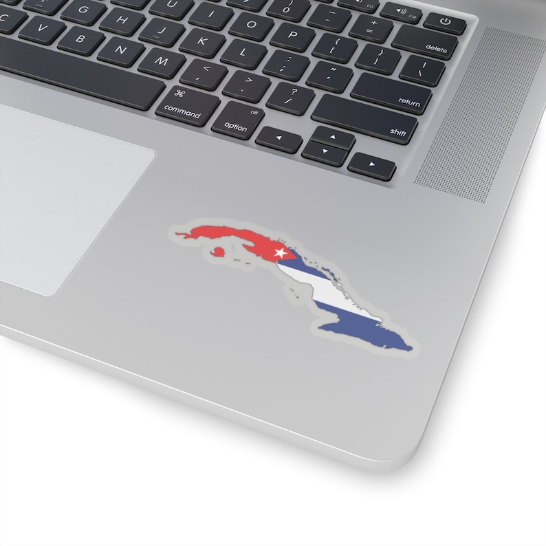 Cuba Map Sticker: Glossy Vinyl Cuban Flag Decoration - Etsy