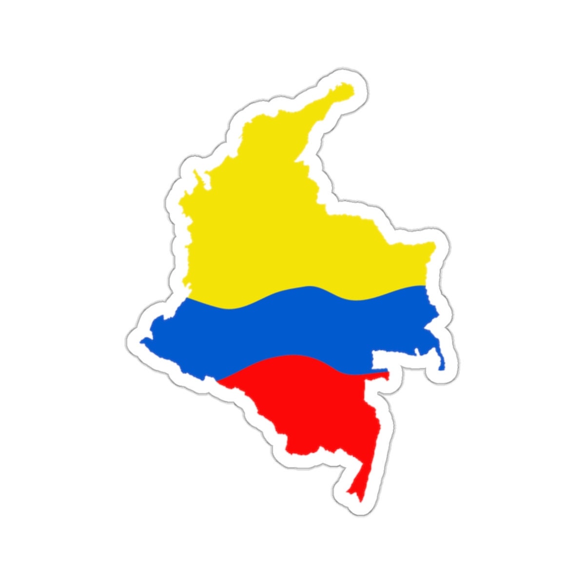 Colombia Map Sticker, Gifts for Colombians, Colombian Map, Colombian ...