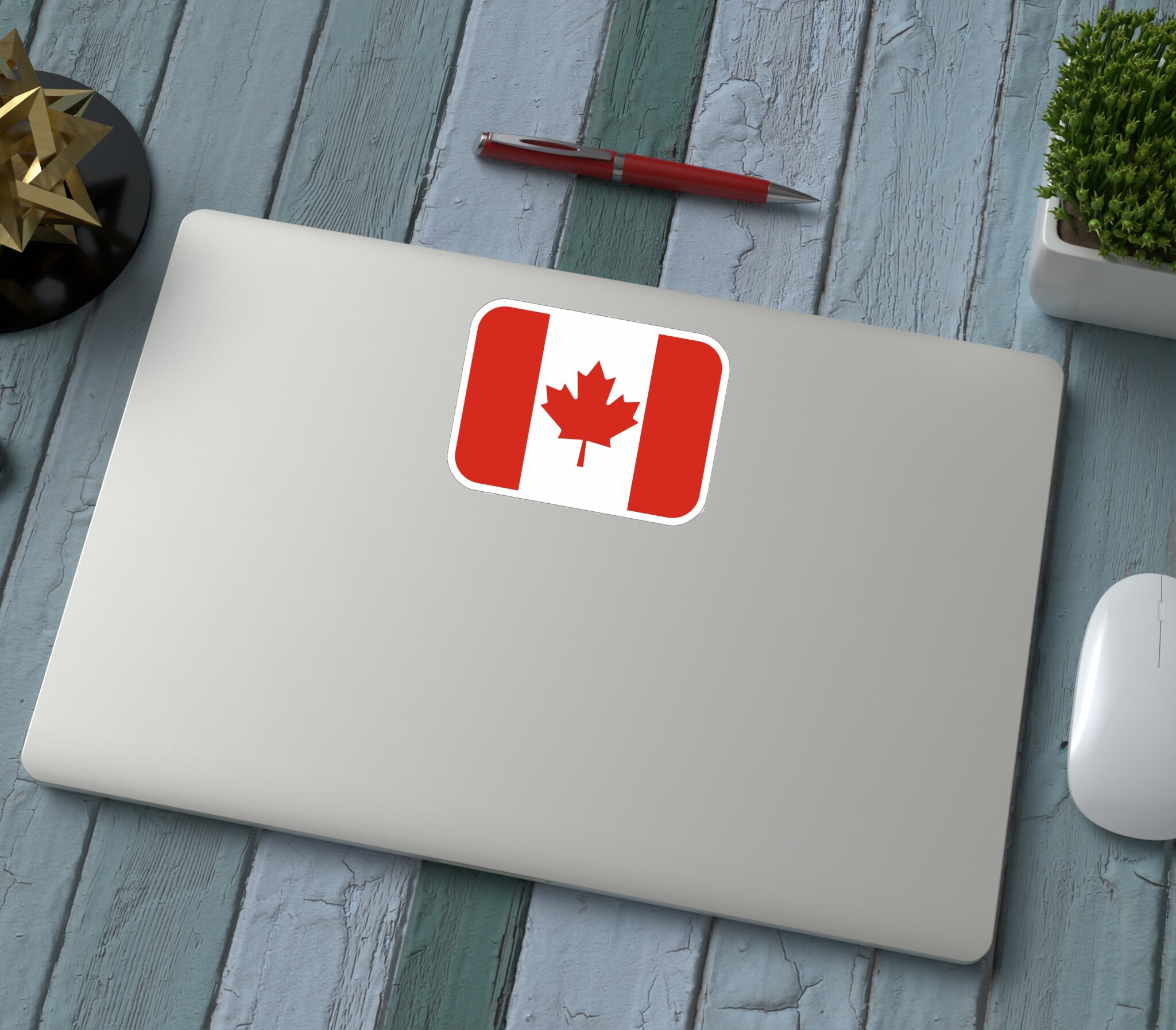 Show Your Canadian Spirit With This Vibrant Canada Flag Sticker ...