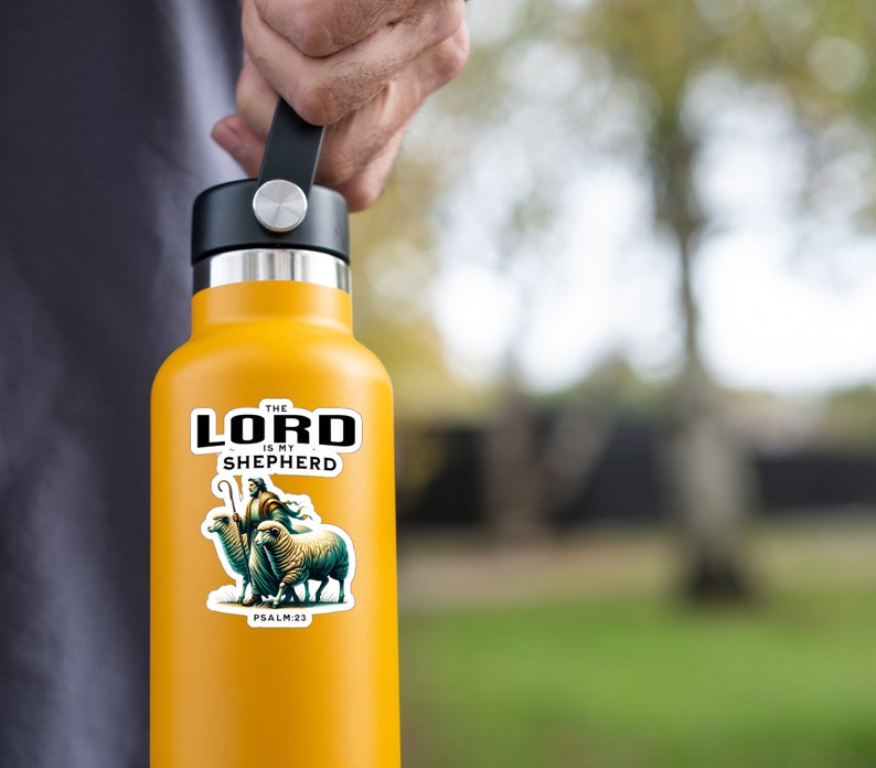 Psalms Bible Quote Sticker, Faith-inspired Scripture Message Decal ...