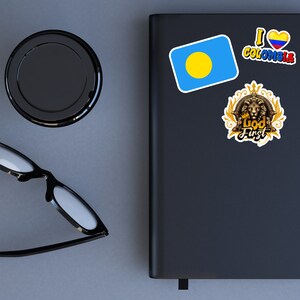 Palau Flag Decal for Planer, Laptop, and More, Palau Flag Vinyl Sticker ...
