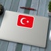 Turkey Flag Sticker, Durable and Vibrant Adhesive Decal, Show Your Love ...