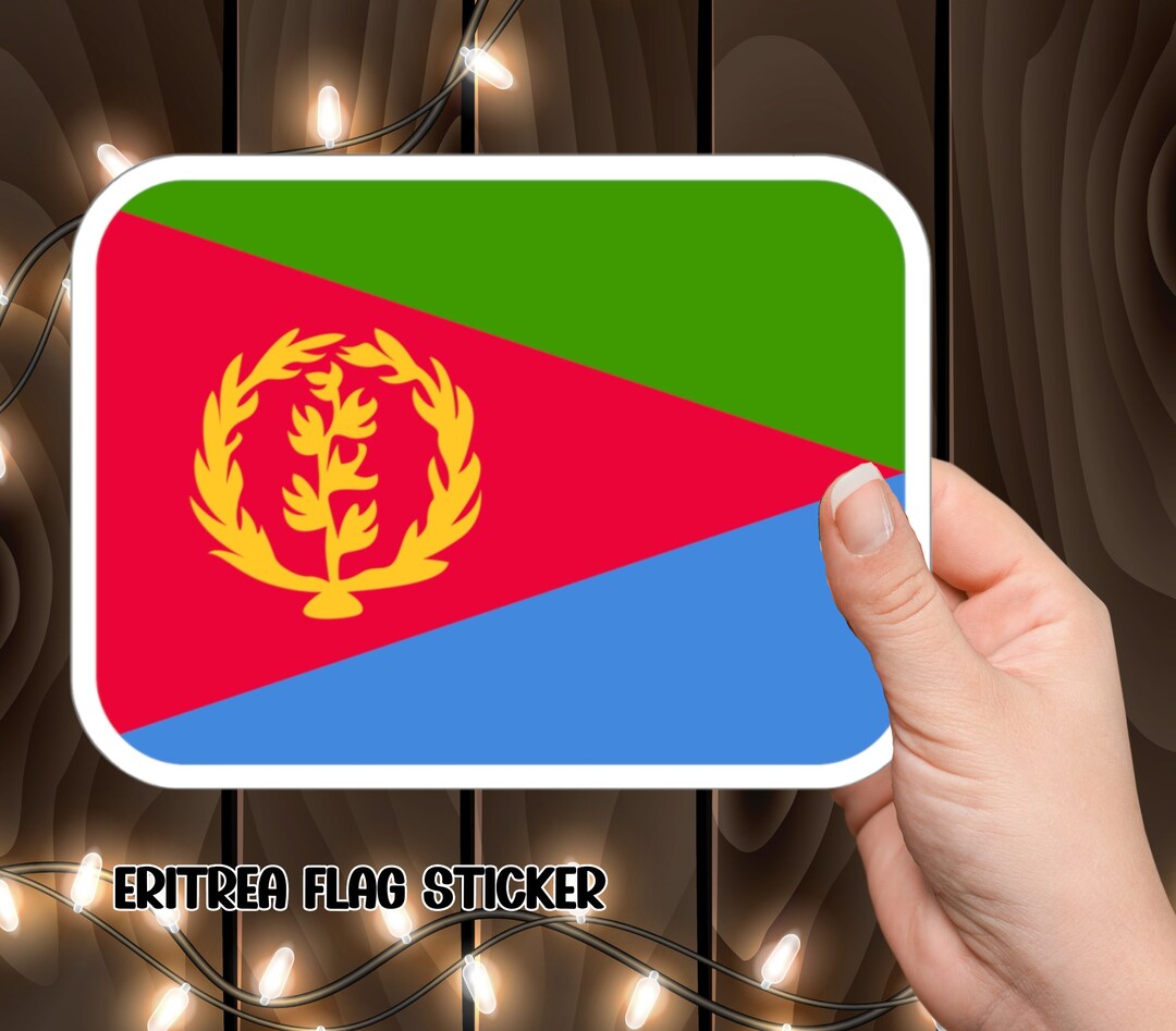 Eritrea National Flag Vinyl Sticker, Show Your Eritrean Pride, Eritrea ...