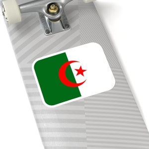 Algeria Flag Vinyl Sticker, Perfect for Travelers and Proud Algerians ...