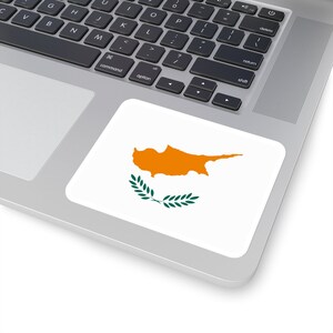 Cyprus Flag Sticker, Patriotic Decal for Car, Laptop, and More, Cyprus ...