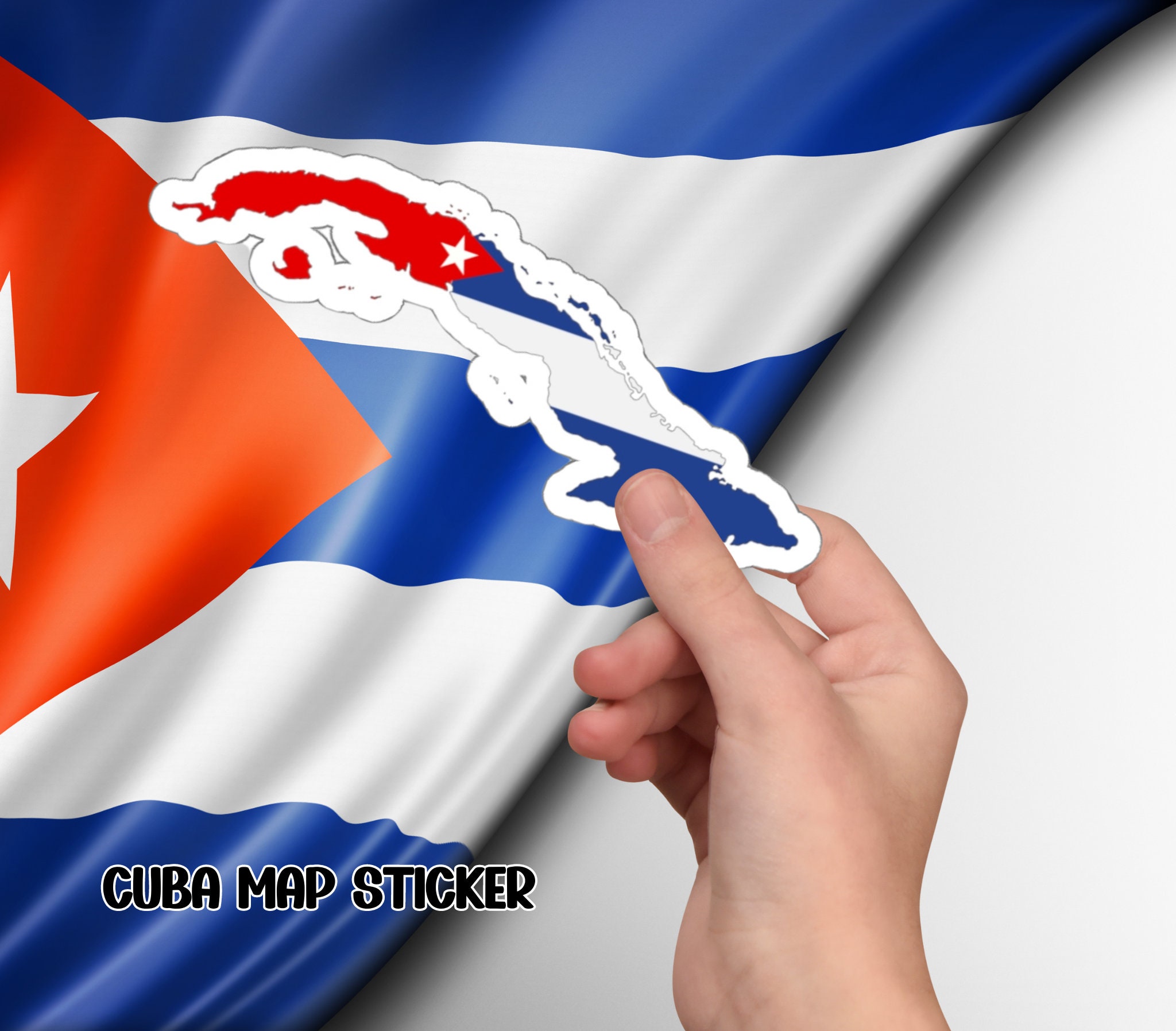 Cuba Map Sticker, Gift for Cubans, Cuba Map, Cuban Decoration, Gift ...