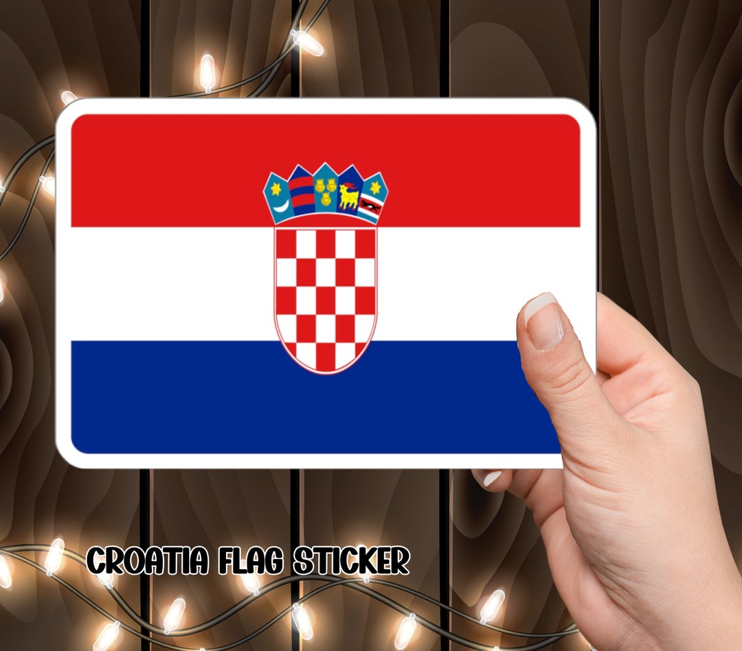 Croatia Flag Vinyl Sticker: European Pride Decal - Etsy