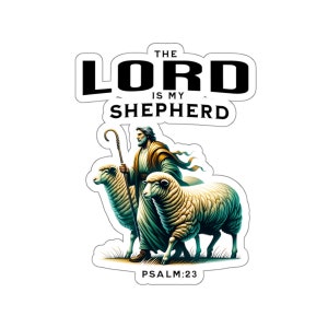 Psalms Bible Quote Sticker, Faith-inspired Scripture Message Decal ...