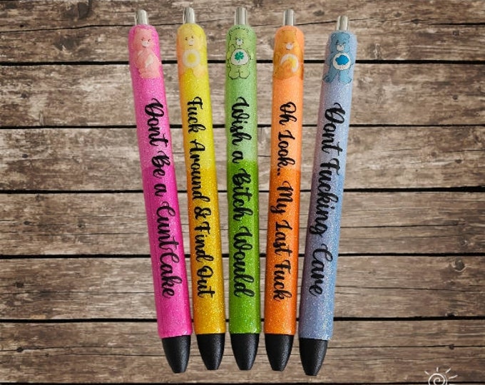 Swear Bear Pen Set customizable - Etsy