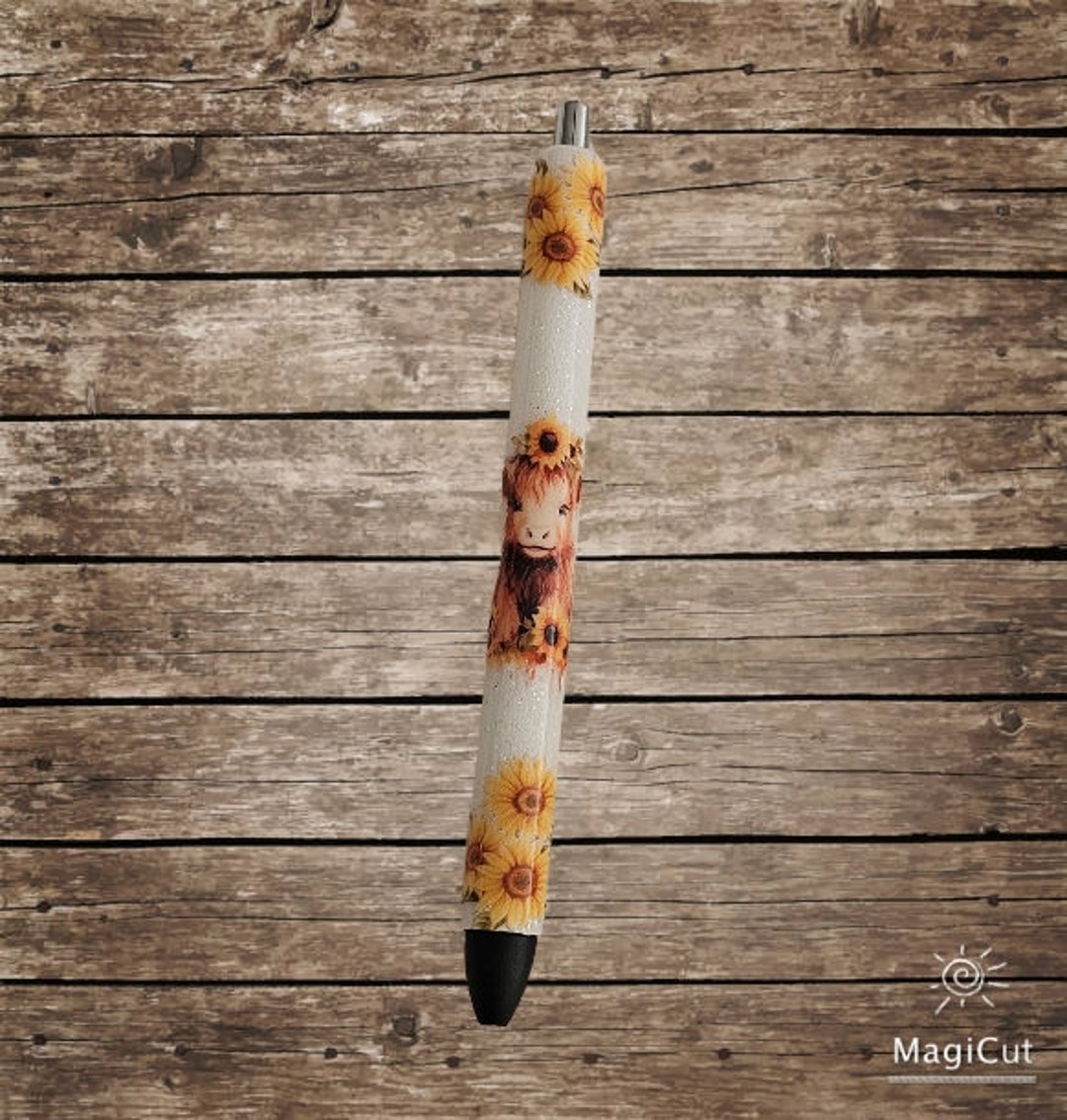 Customizable Highland Cow Pen Set - Etsy