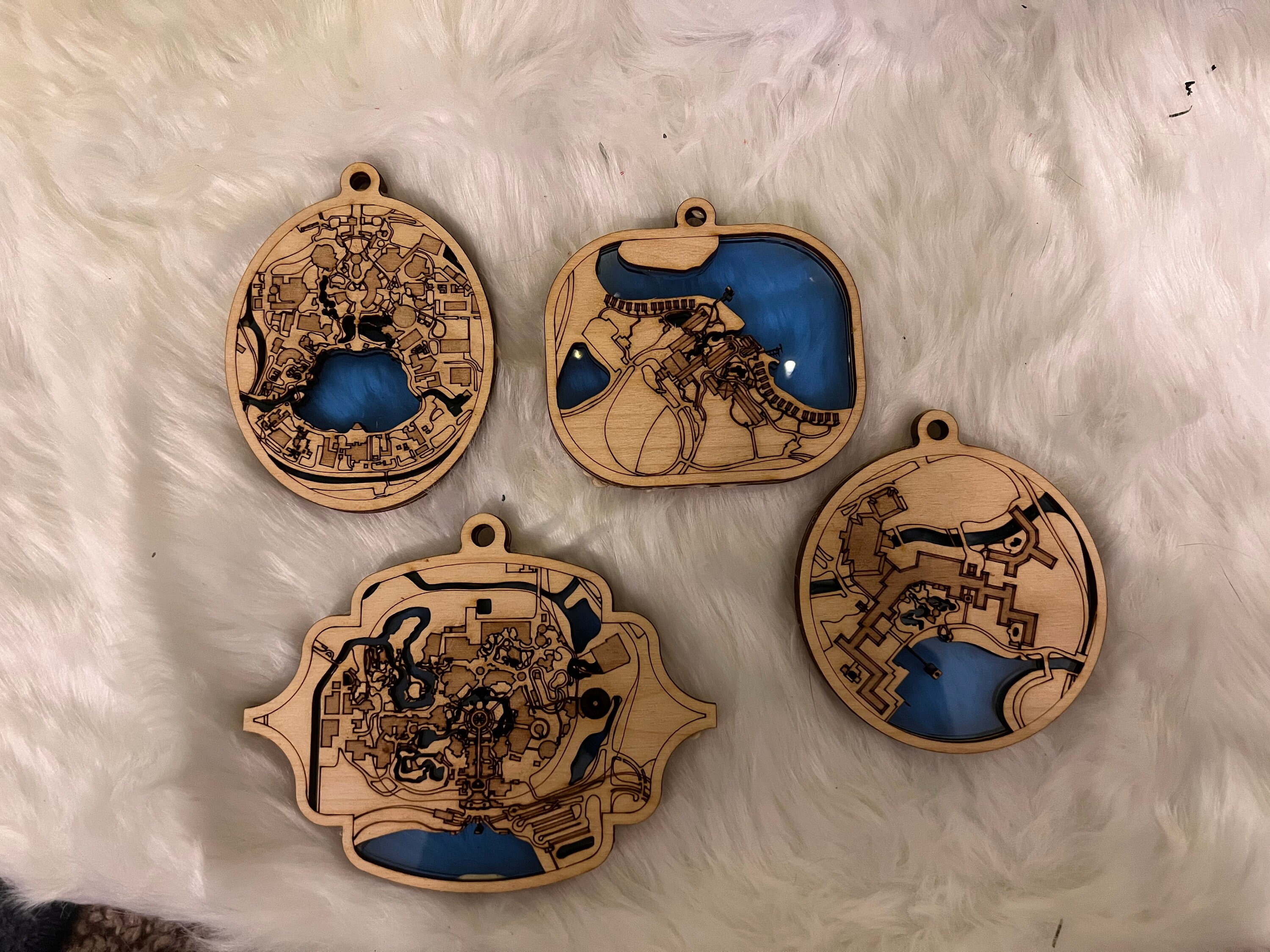 Mouse Maps Ornament Series Wilderness Lodge - Etsy