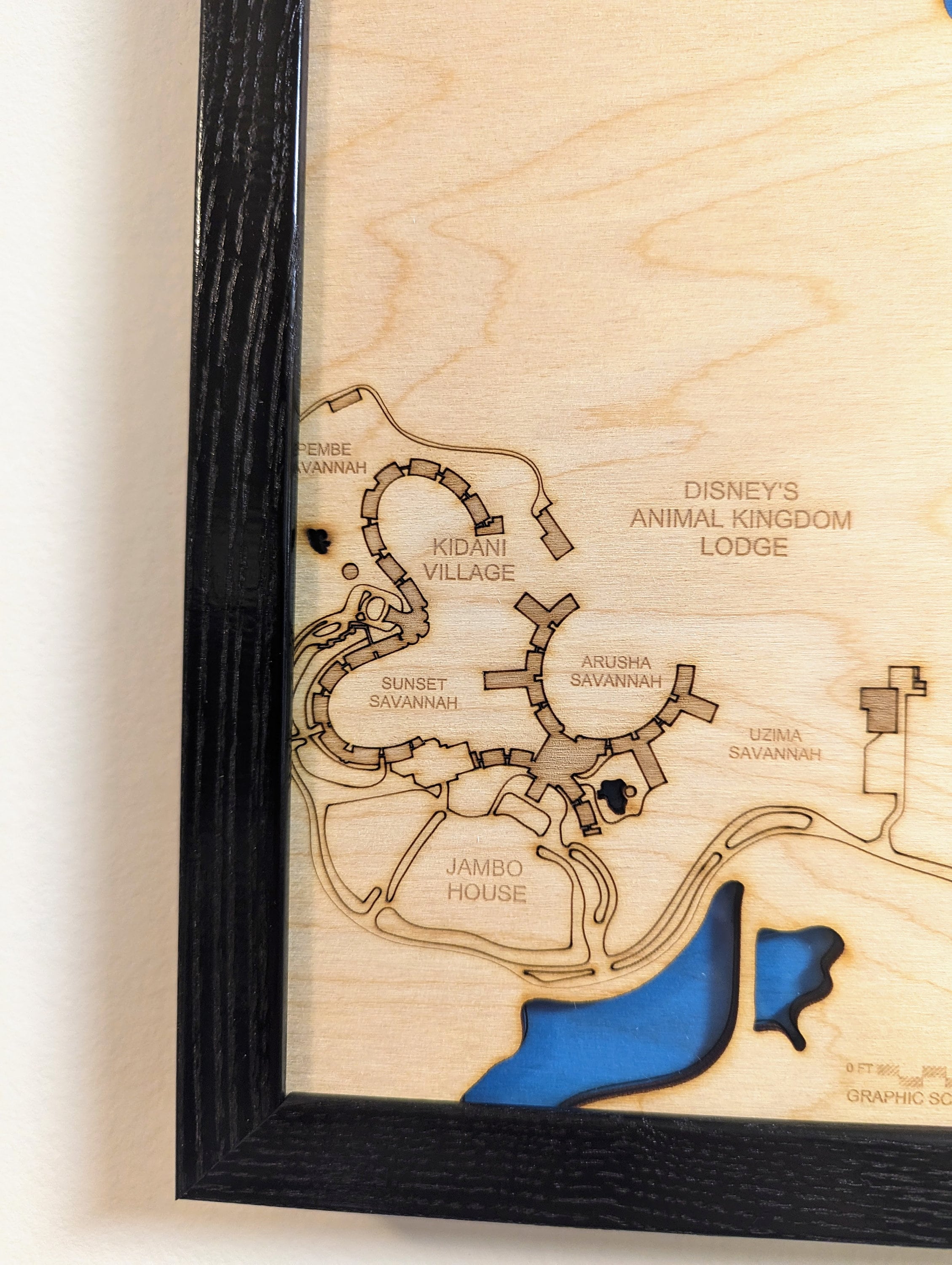 Mouse Maps Animal Kingdom Resorts - Etsy