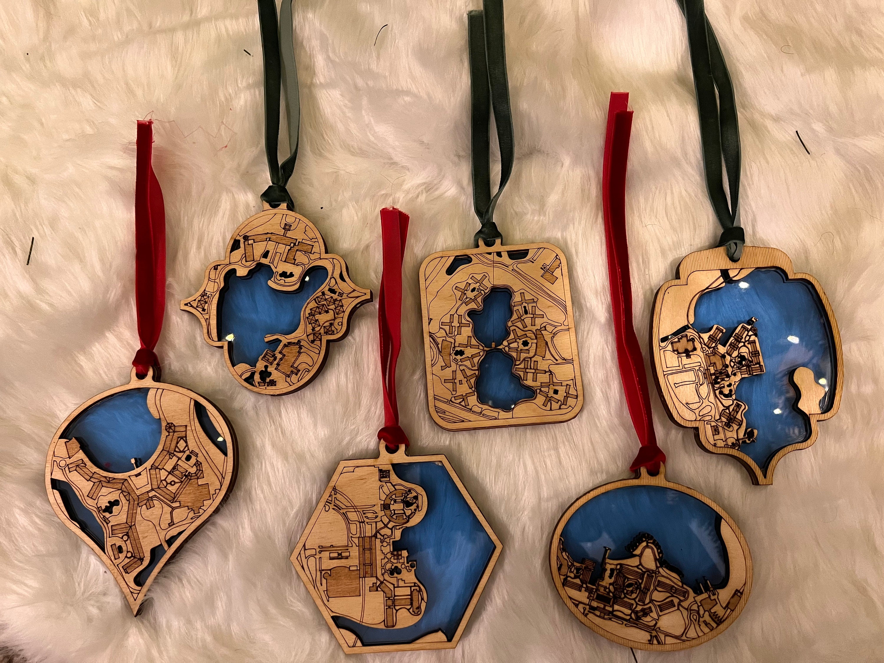 Mouse Maps Ornament Series Riviera - Etsy