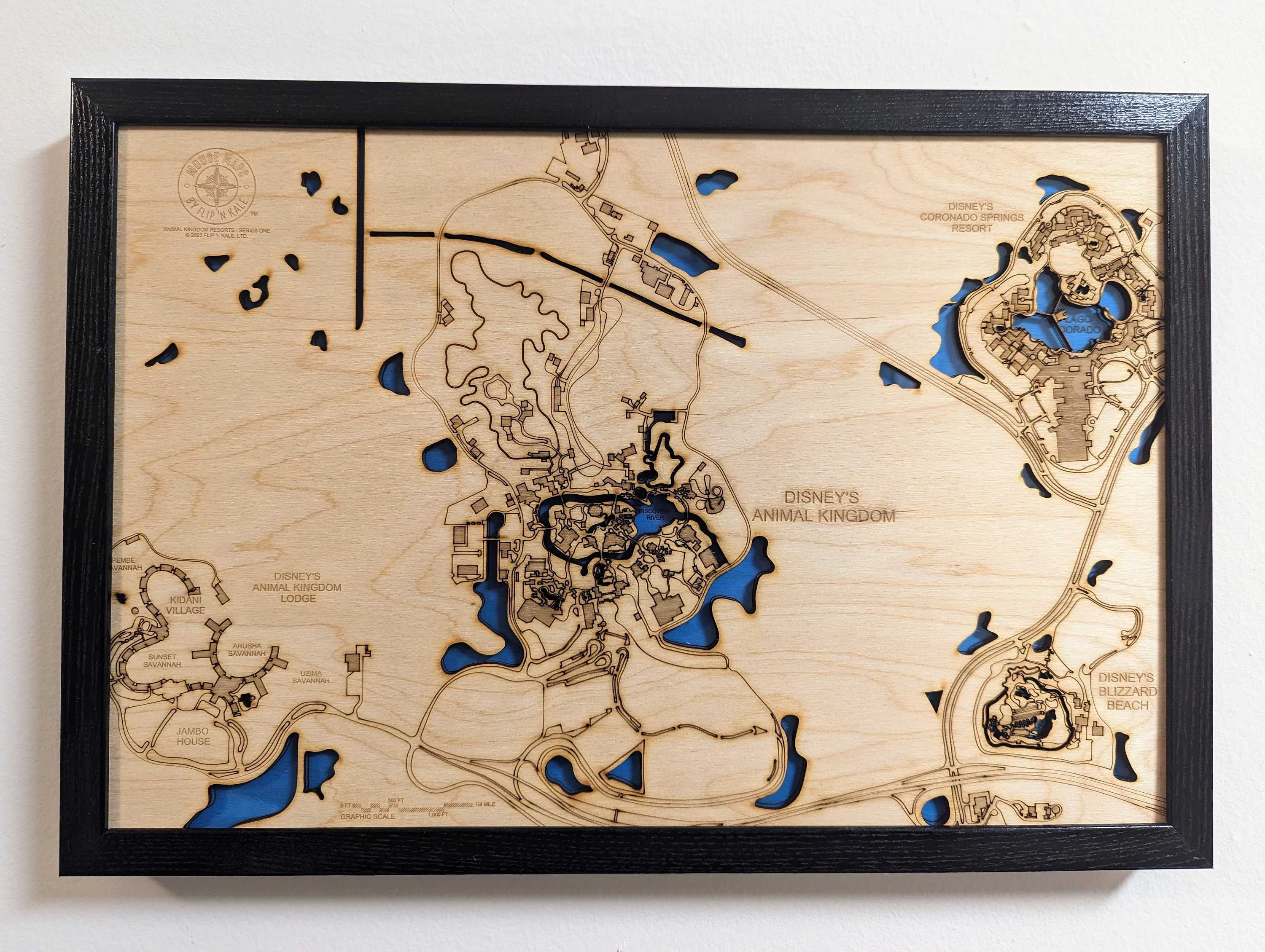 Mouse Maps Animal Kingdom Resorts - Etsy