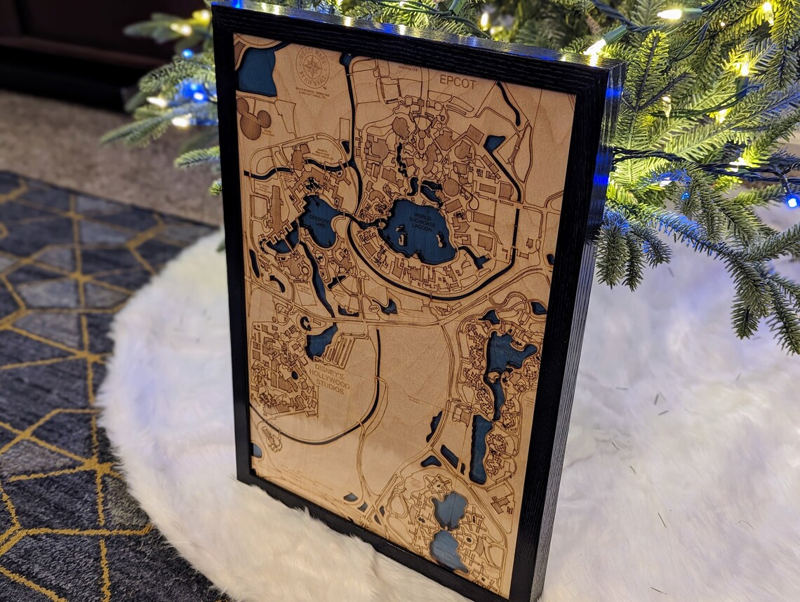 Mouse Maps Epcot Resorts - Etsy