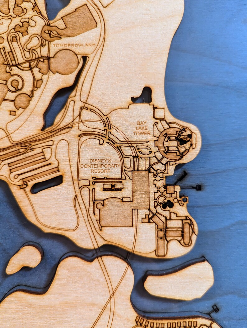 Mouse Maps Magic Kingdom Resorts - Etsy