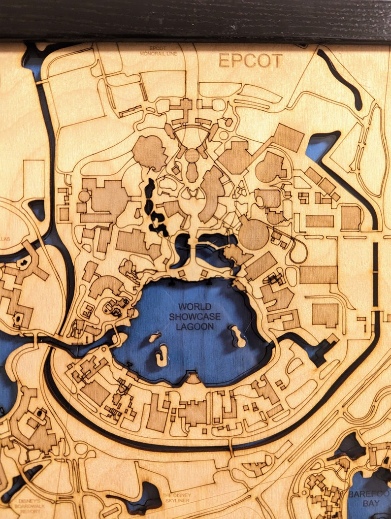 Mouse Maps Epcot Resorts - Etsy