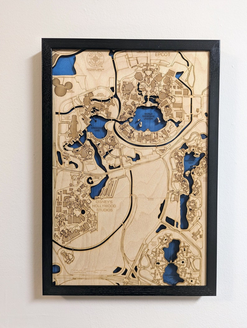 Mouse Maps Epcot Resorts - Etsy
