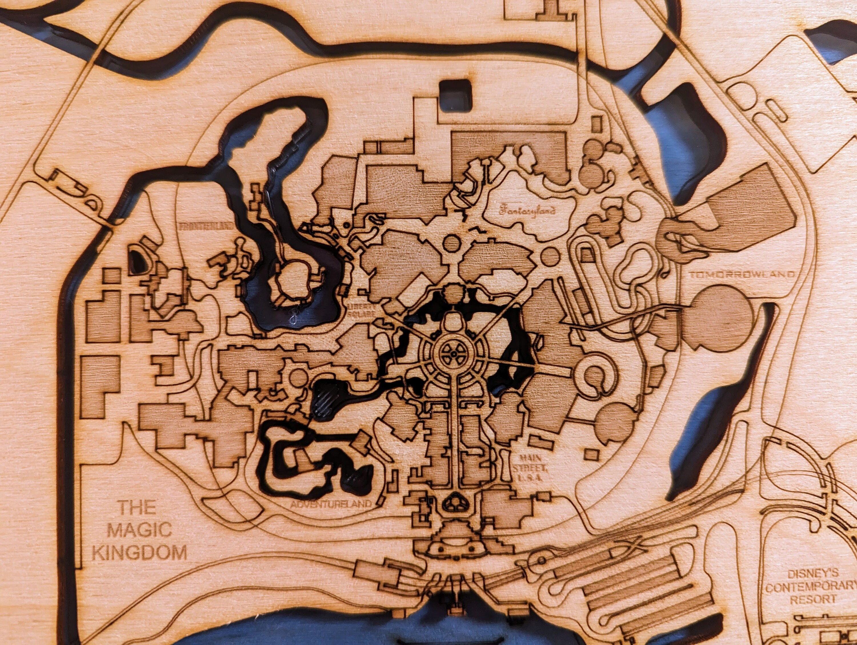 Mouse Maps Magic Kingdom Resorts - Etsy