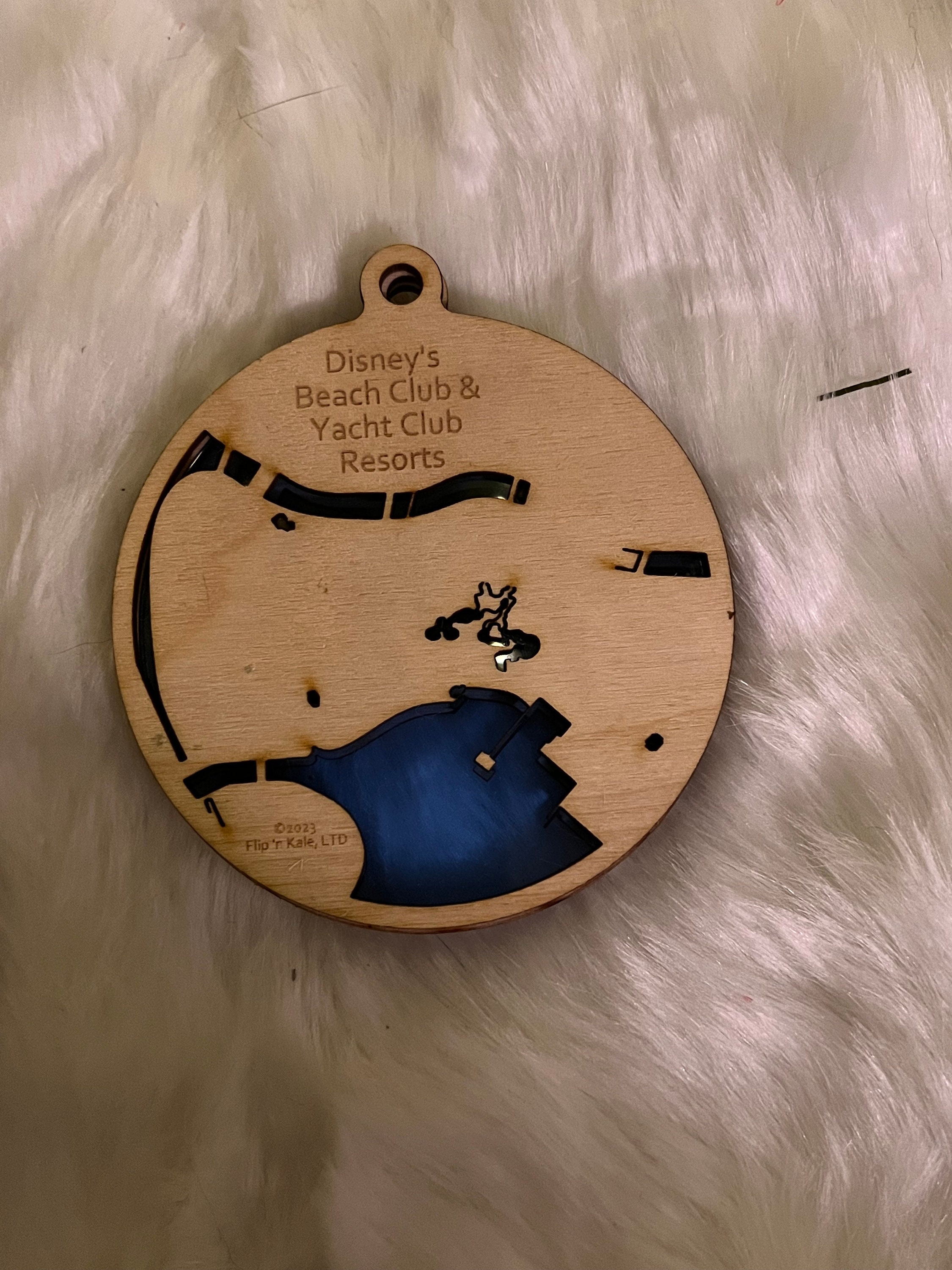 Mouse Maps Ornament Series Beach Club and Yacht Club - Etsy