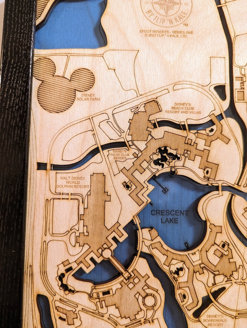 Mouse Maps Epcot Resorts - Etsy