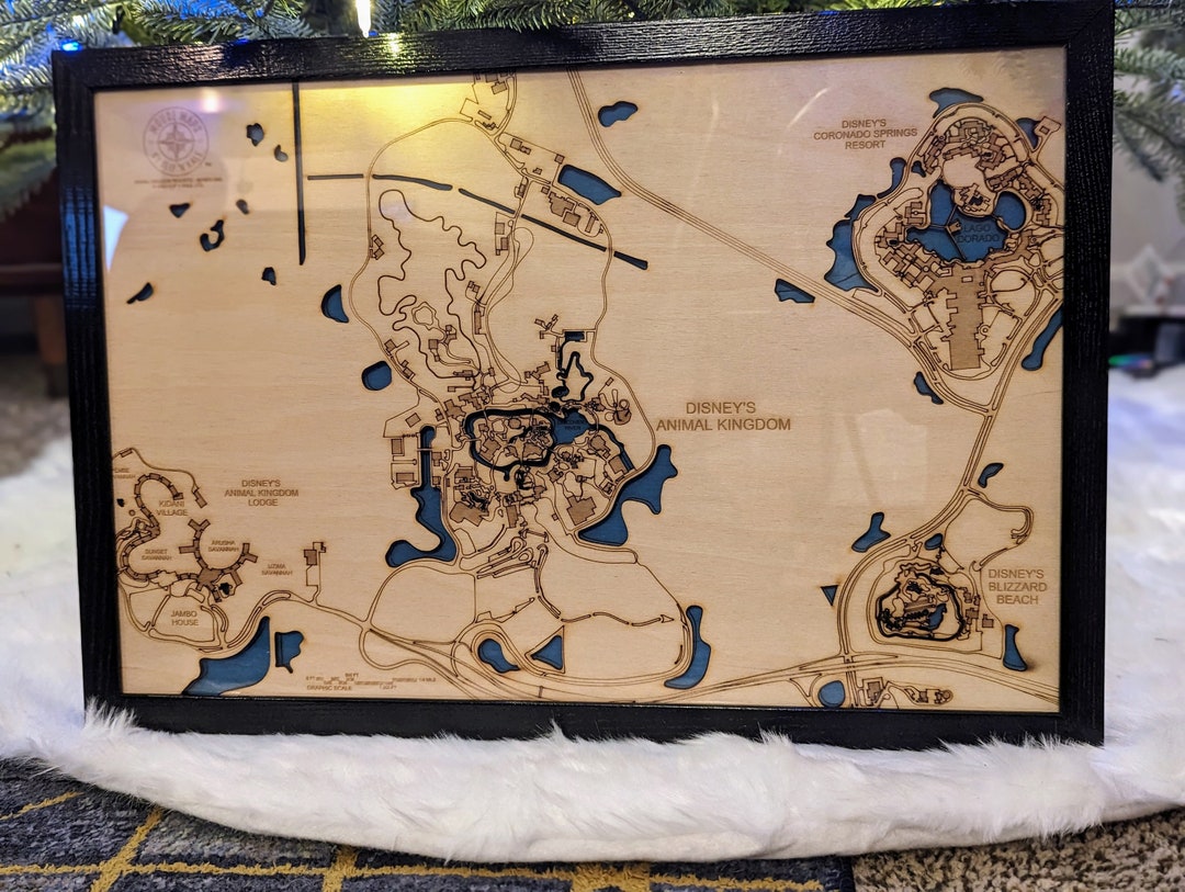 Mouse Maps - Animal Kingdom Resorts - Etsy