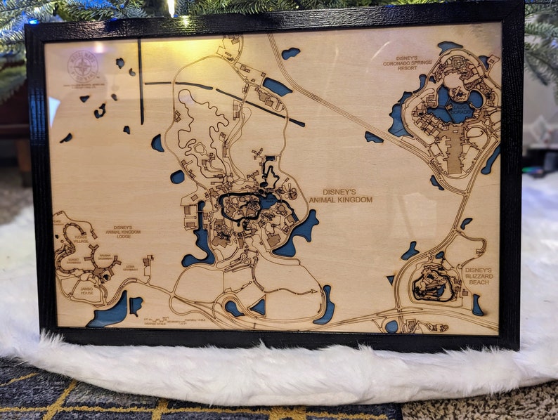 Mouse Maps Animal Kingdom Resorts - Etsy