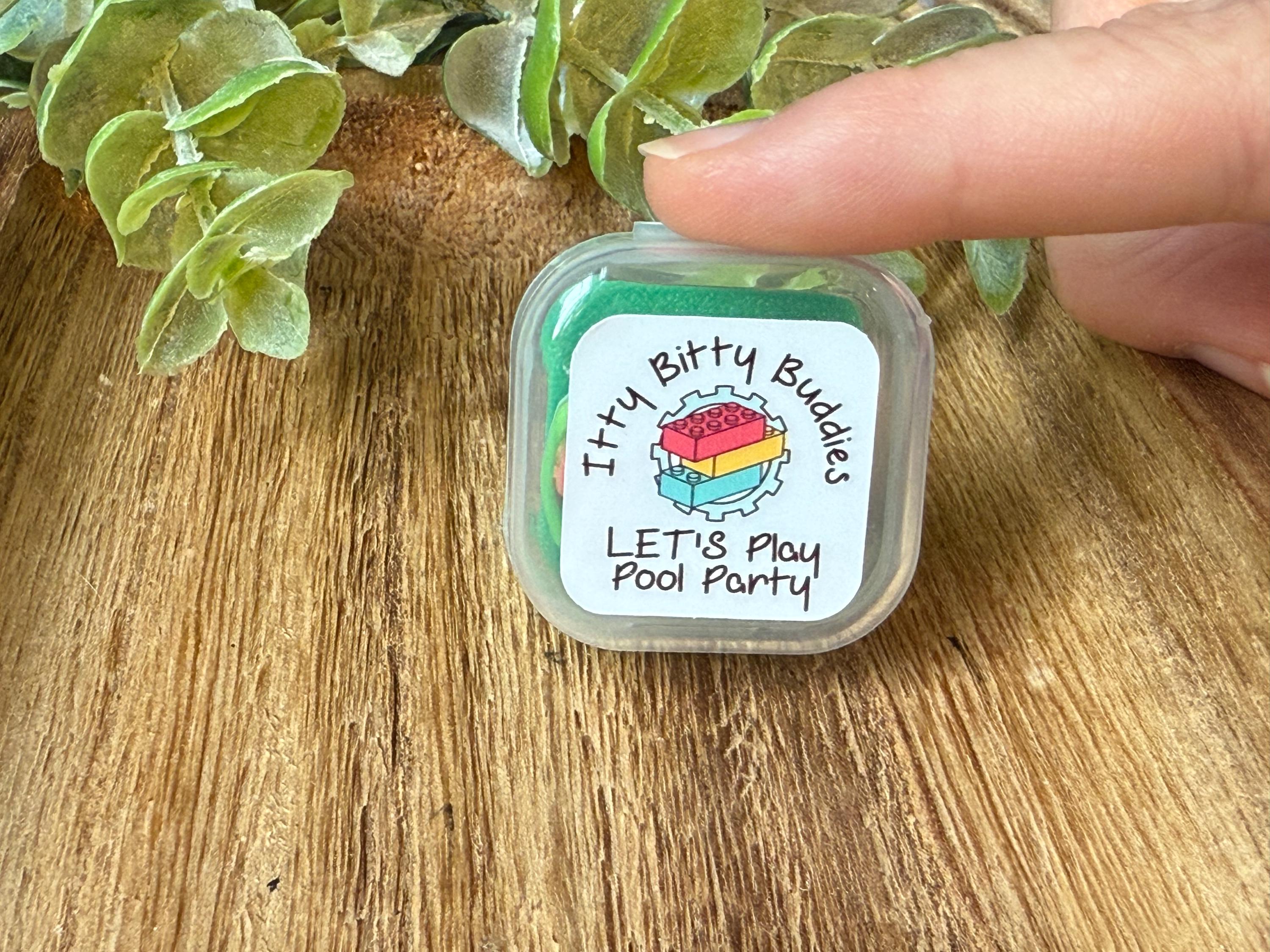 Itty Bitty Buddies Miniature Pet Rock Pool Party Playset - Tiny Desk ...