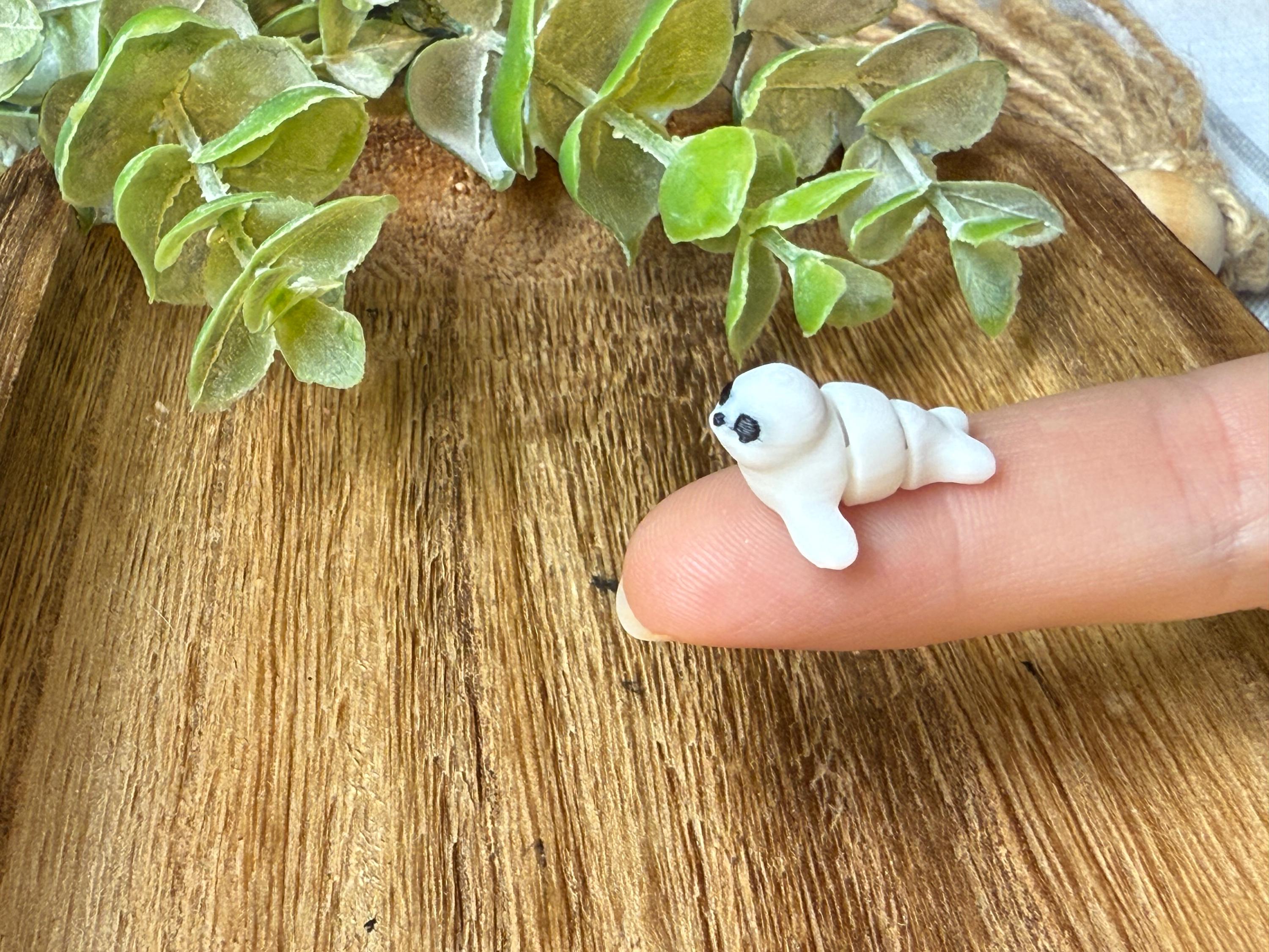Miniature Seal Playset: Itty Bitty Buddies 3D Printed Arctic Desk Pet ...