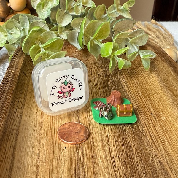 Miniature Forest Dragon - Etsy