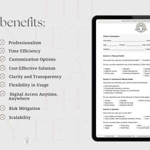 Holistic Health Coach Client Intake Form, In-depth New Client ...